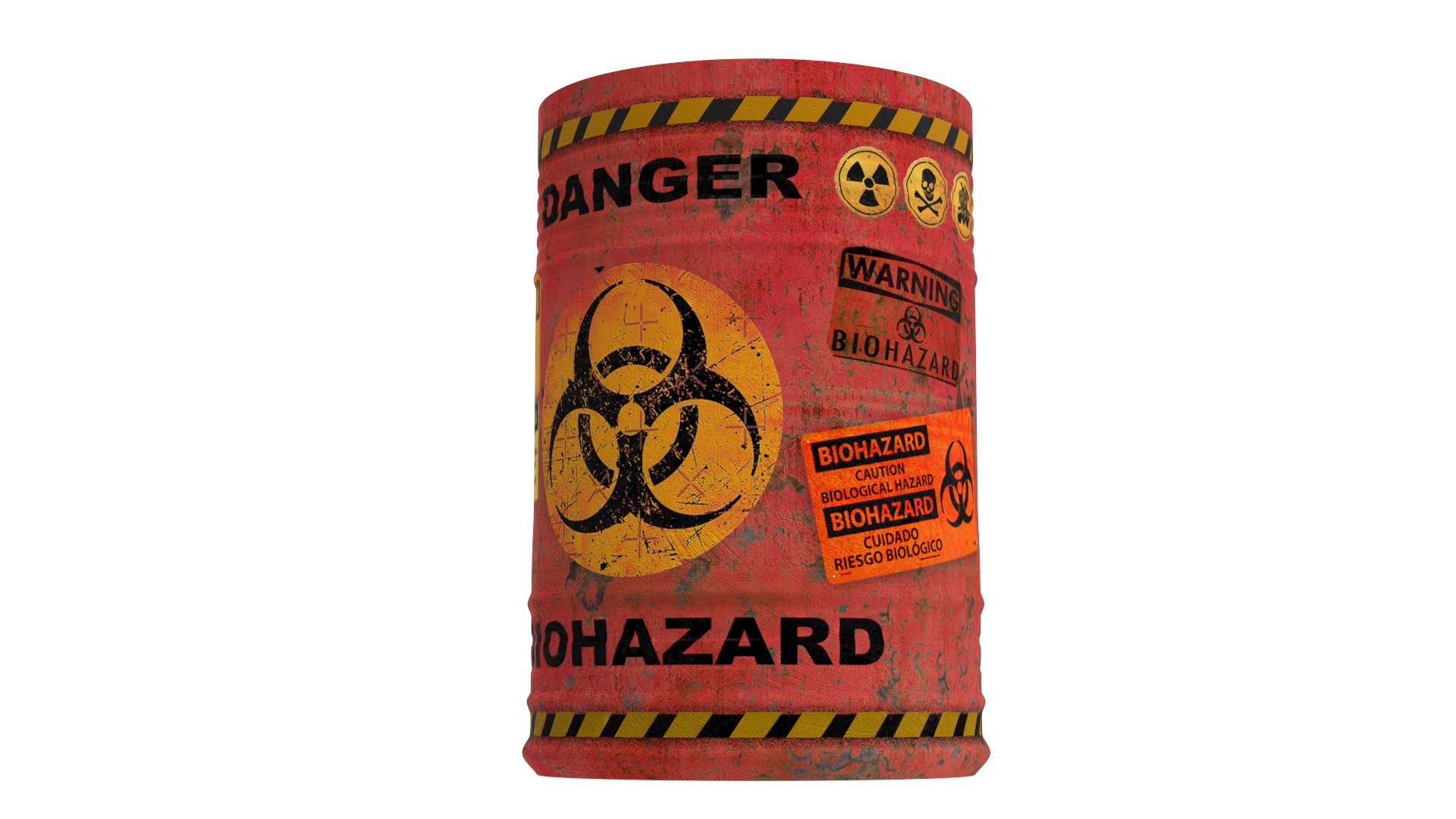 Biohazard Barrel 3D Model - TurboSquid 2411267