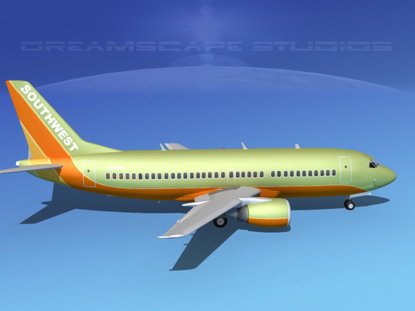 3d Model Boeing 737 737-300