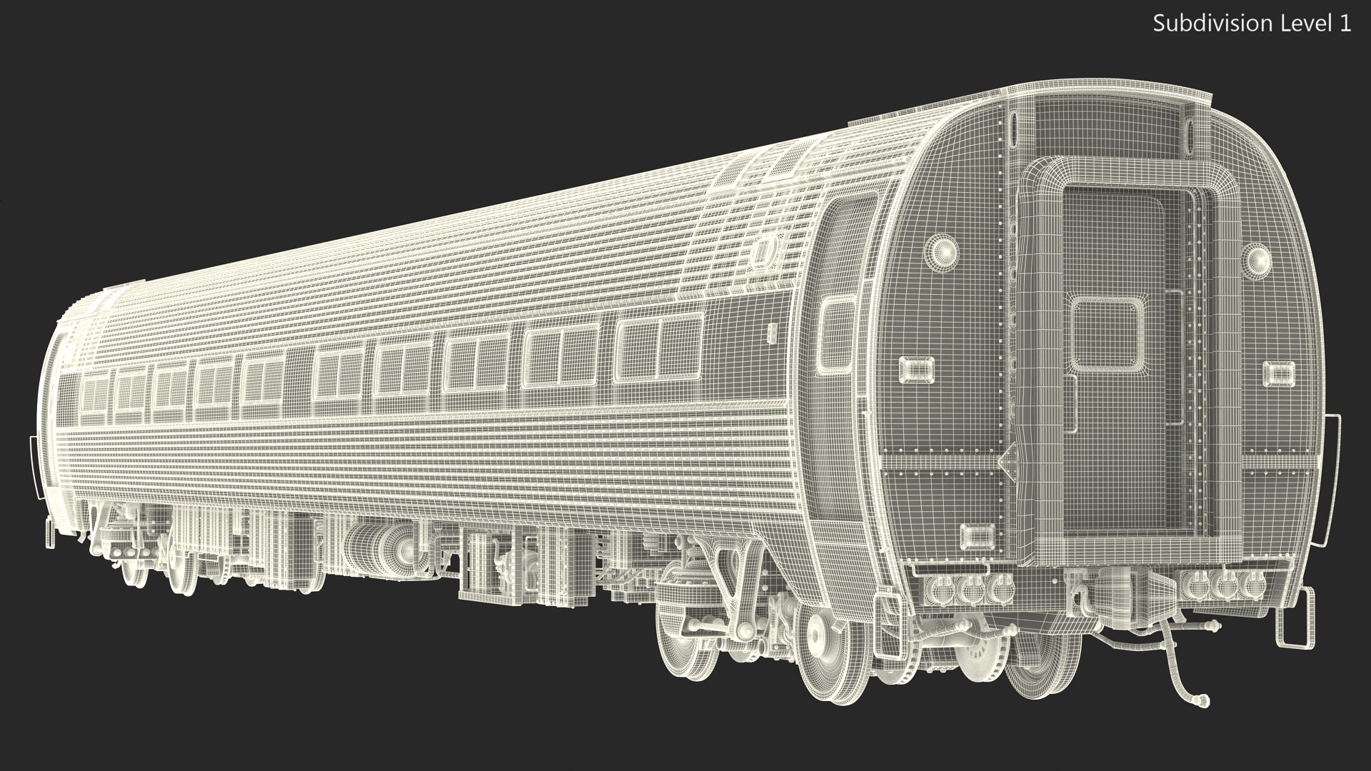 3D model Railway Carriage Passenger Train Car - TurboSquid 2153049