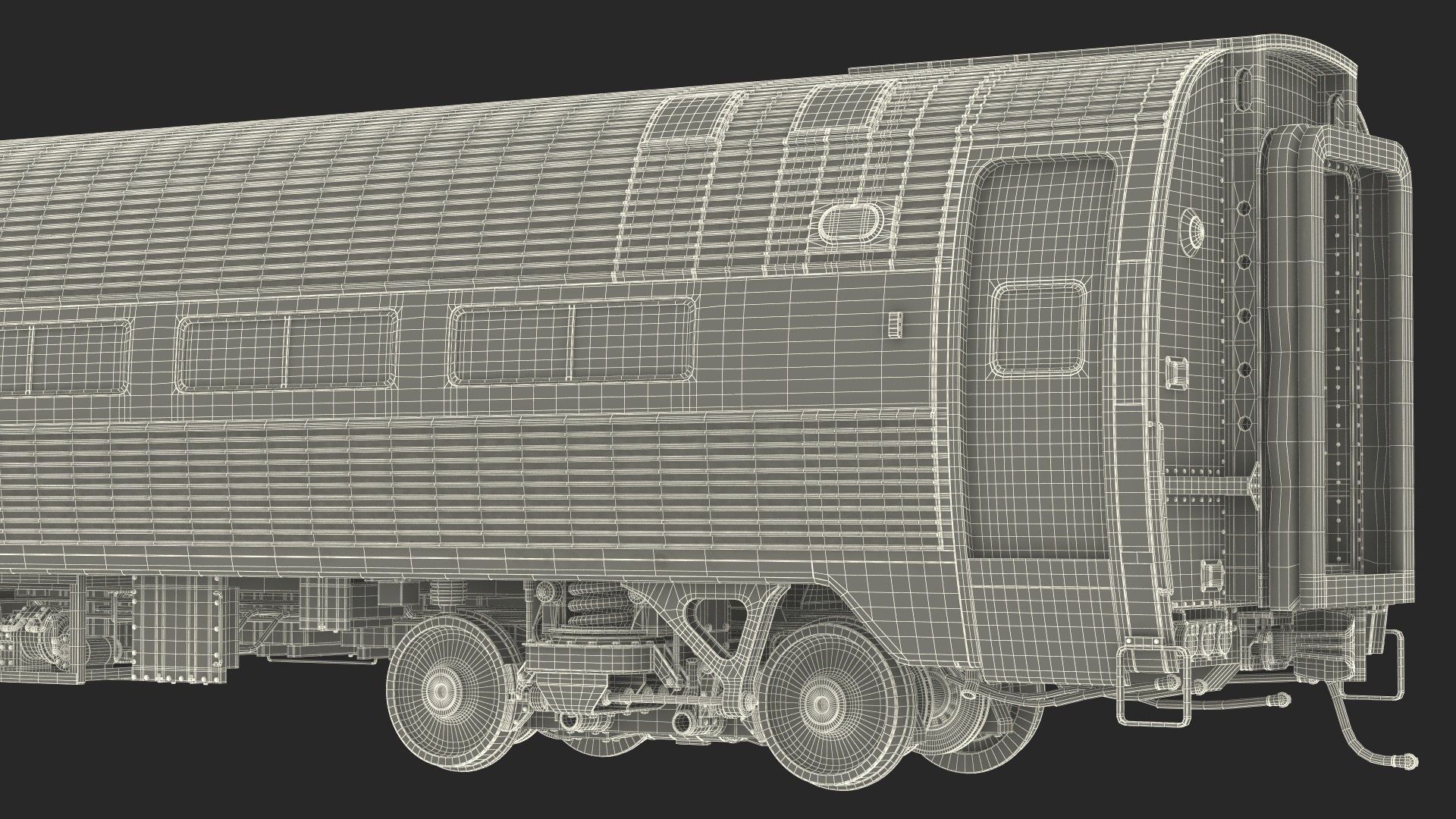 3D model Railway Carriage Passenger Train Car - TurboSquid 2153049