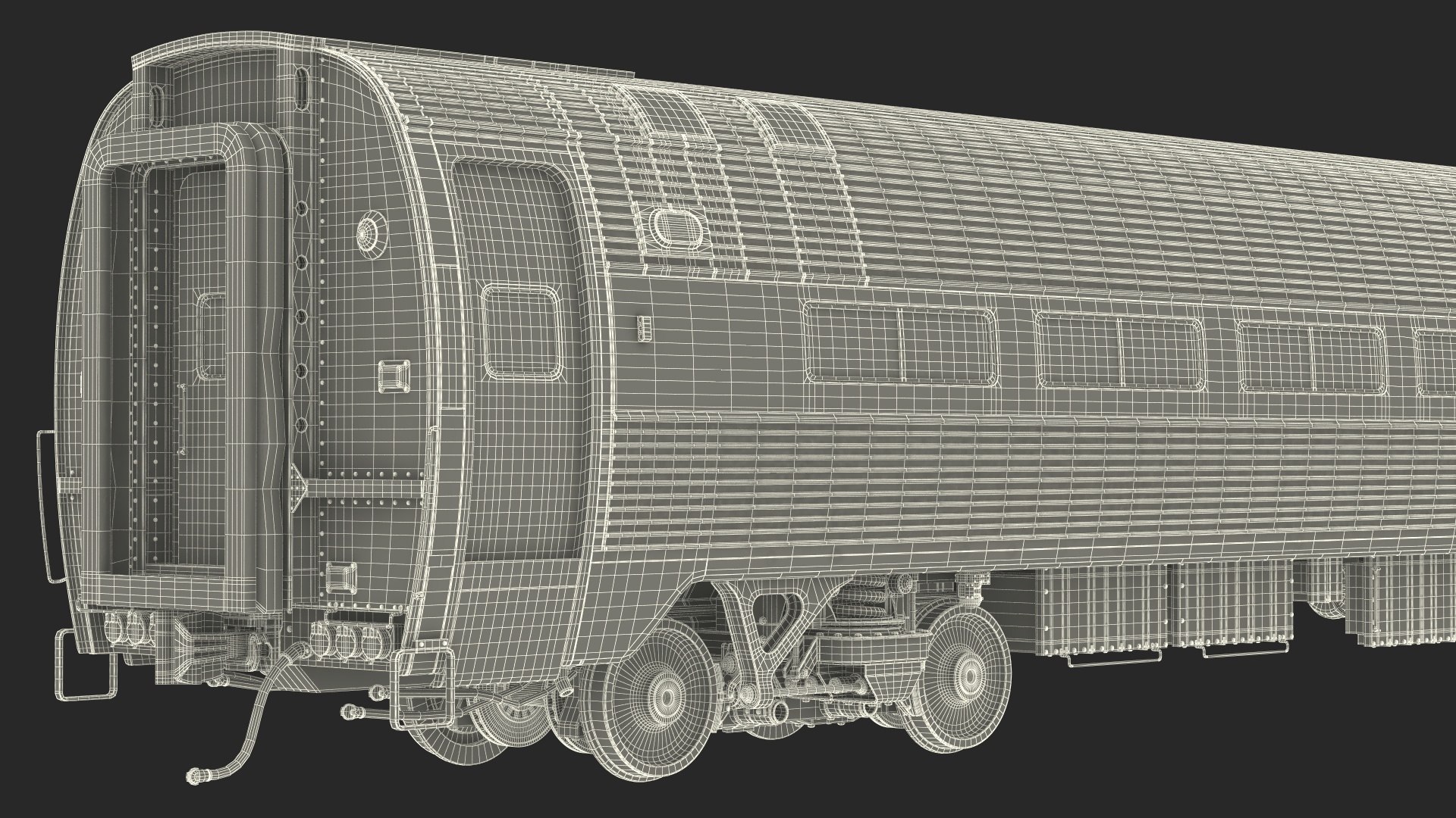 3D model Railway Carriage Passenger Train Car - TurboSquid 2153049