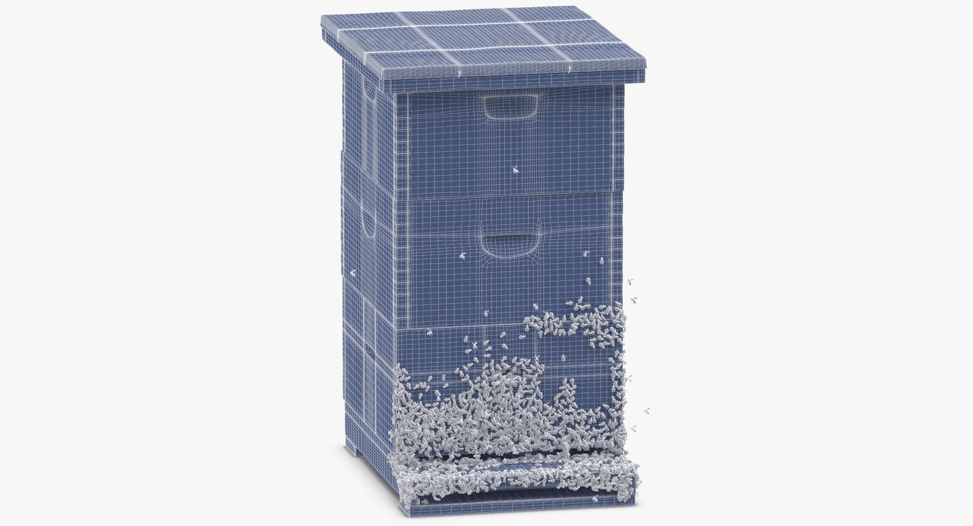 3D model bee hives - TurboSquid 1396927
