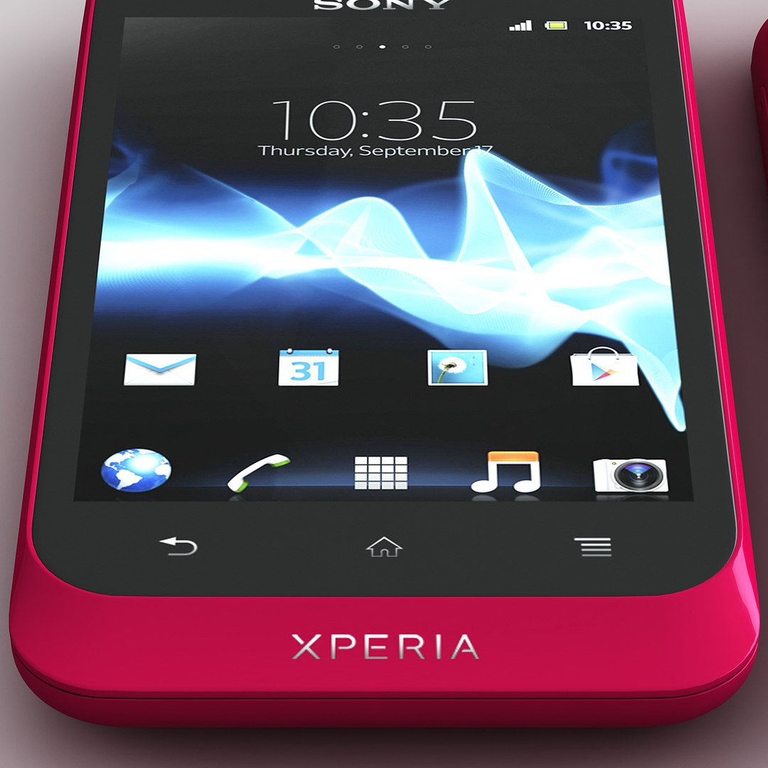 Red Sony Xperia Tipo 3d 3ds