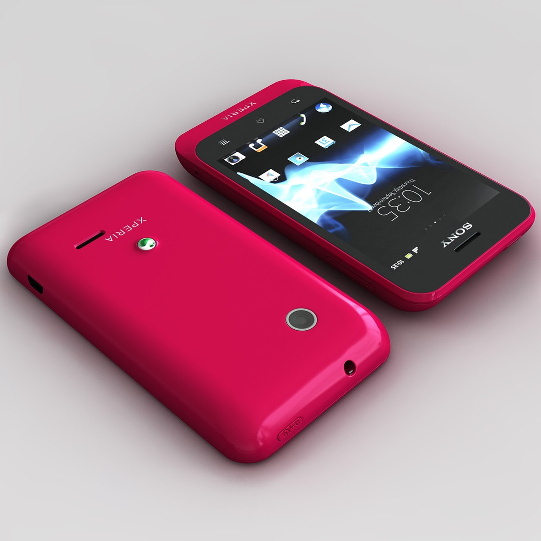 Red Sony Xperia Tipo 3d 3ds