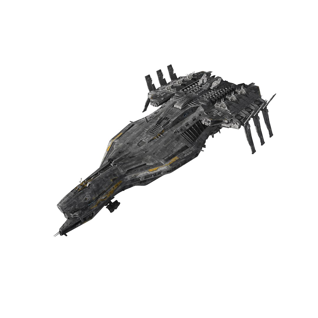 spaceship cruiser 3d model