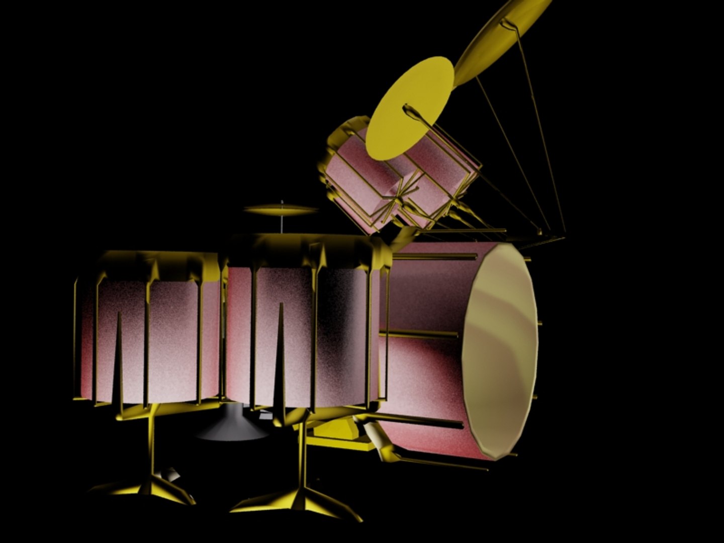 obj drum set