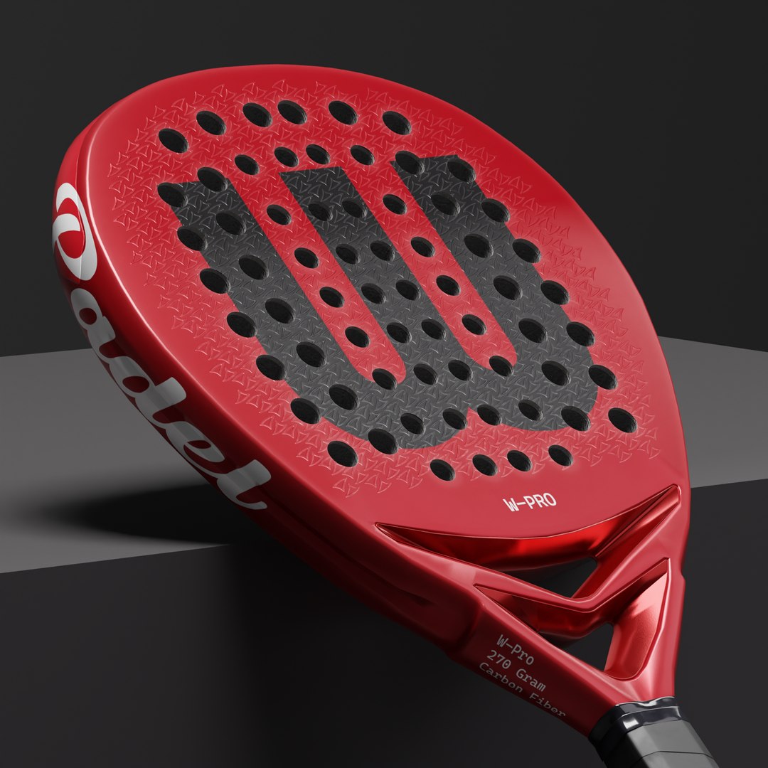 Padel Racket 3d Model 4K PBR Textures Realistic Tennis Sports Equipment ...
