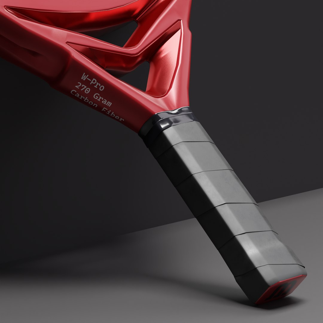 Padel Racket 3d Model 4K PBR Textures Realistic Tennis Sports Equipment ...