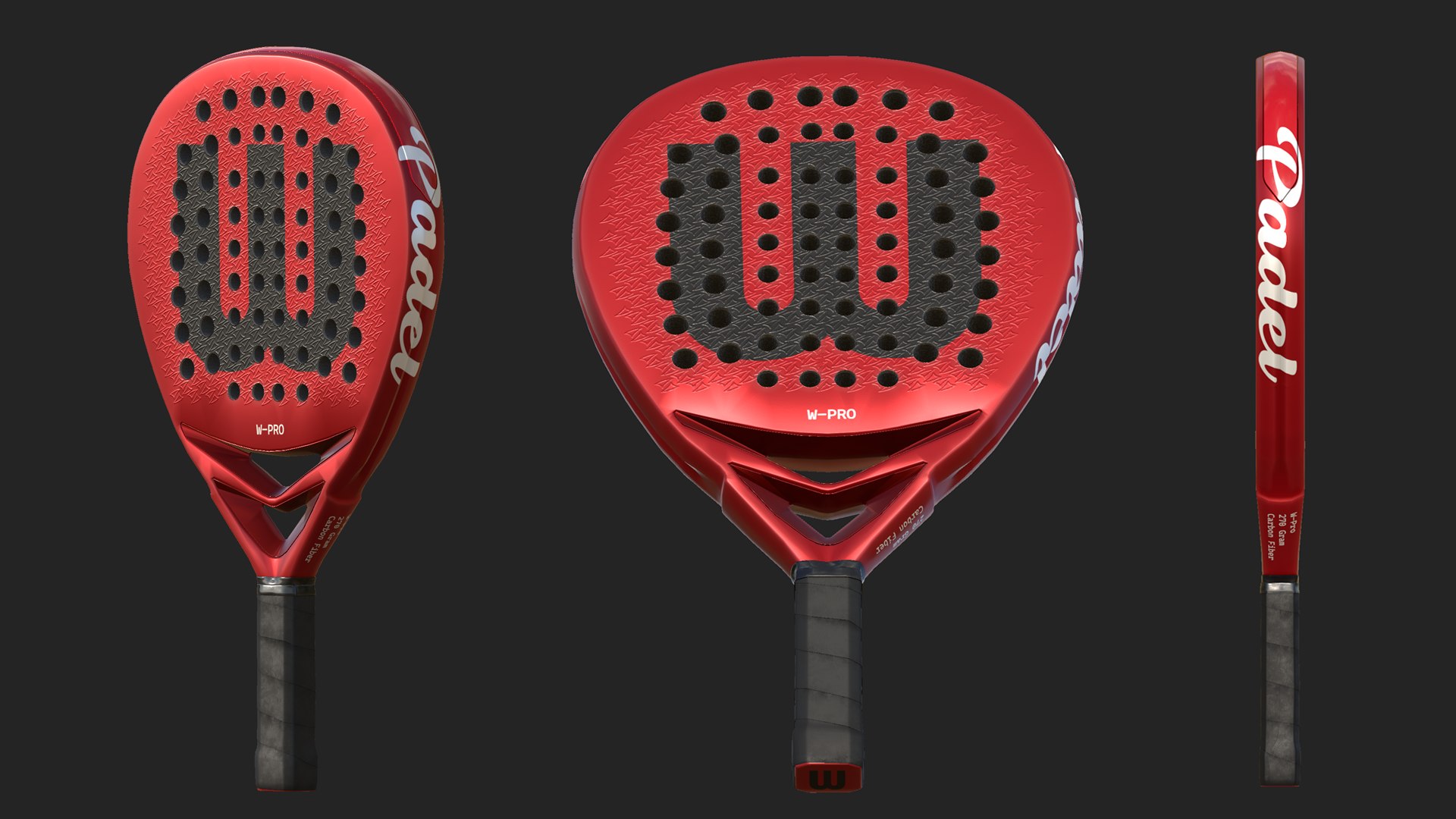 Padel Racket 3d Model 4K PBR Textures Realistic Tennis Sports Equipment ...