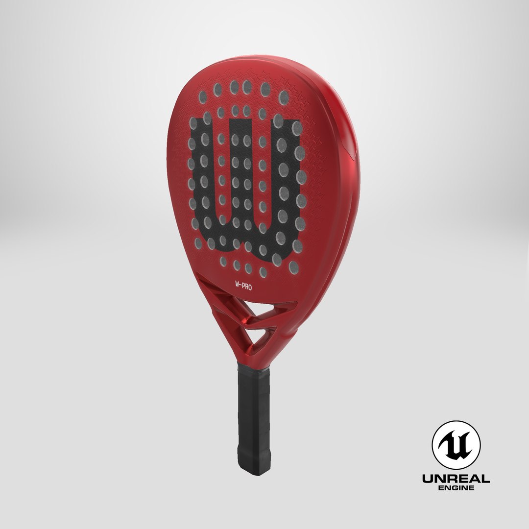 Padel Racket 3d Model 4K PBR Textures Realistic Tennis Sports Equipment ...