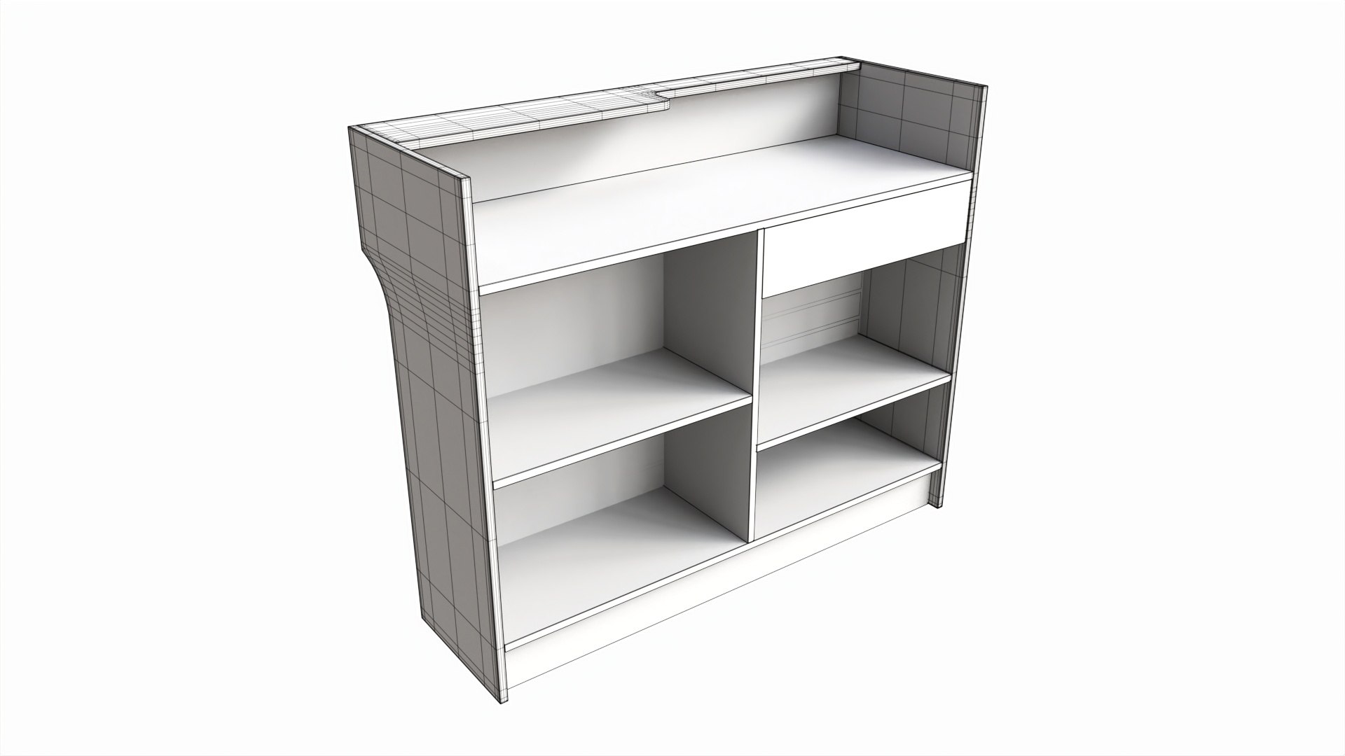 Store Register Checkout Counter Large 3D Model - TurboSquid 2187991