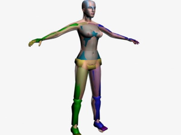 3d Biped Physique Woman Sena
