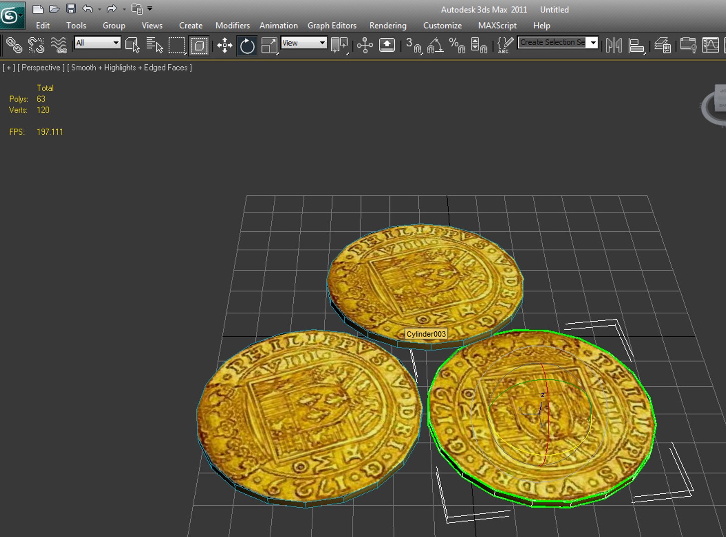 Gold Coins 3d Model