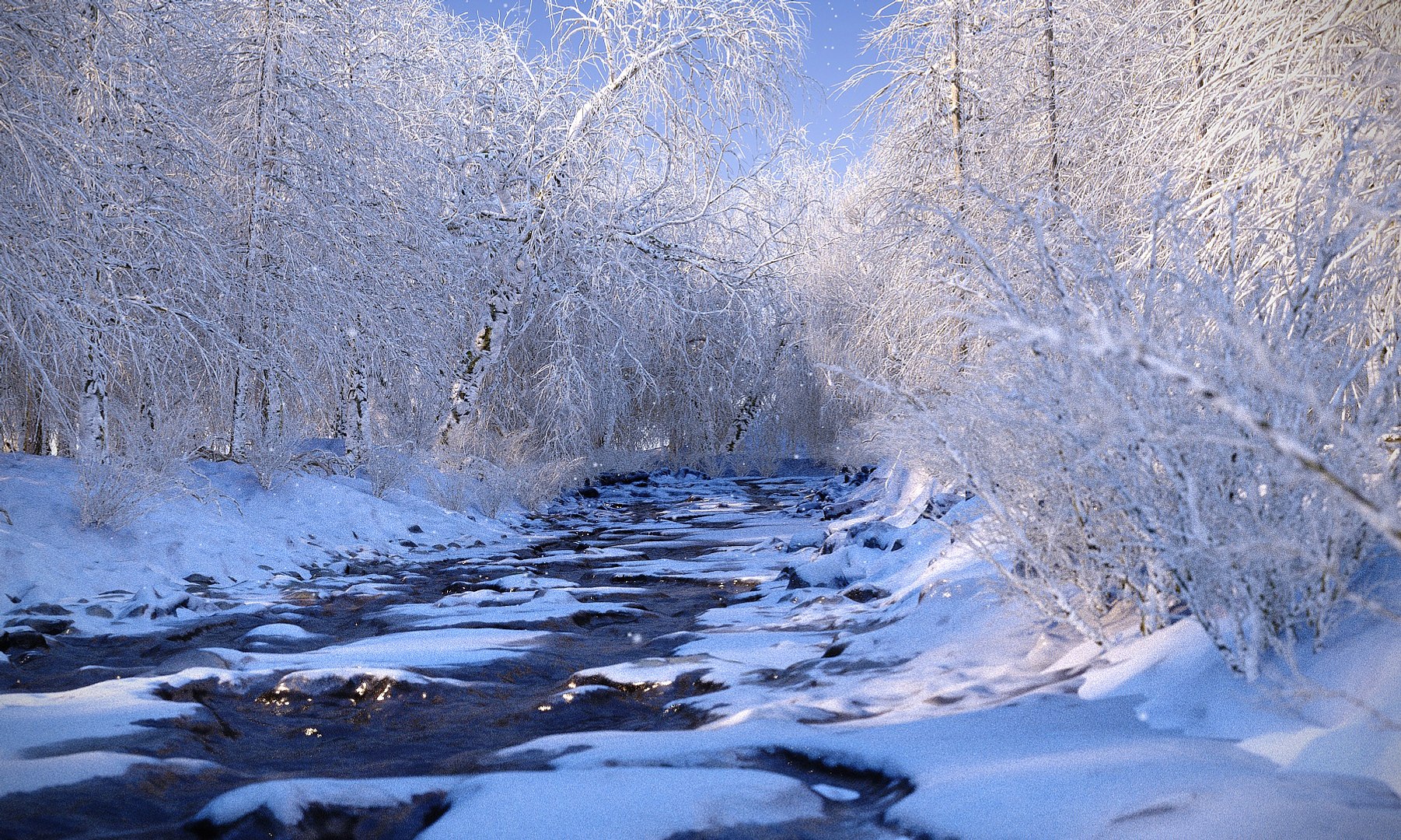 Mysterious Winter River 3D Model - TurboSquid 1351833