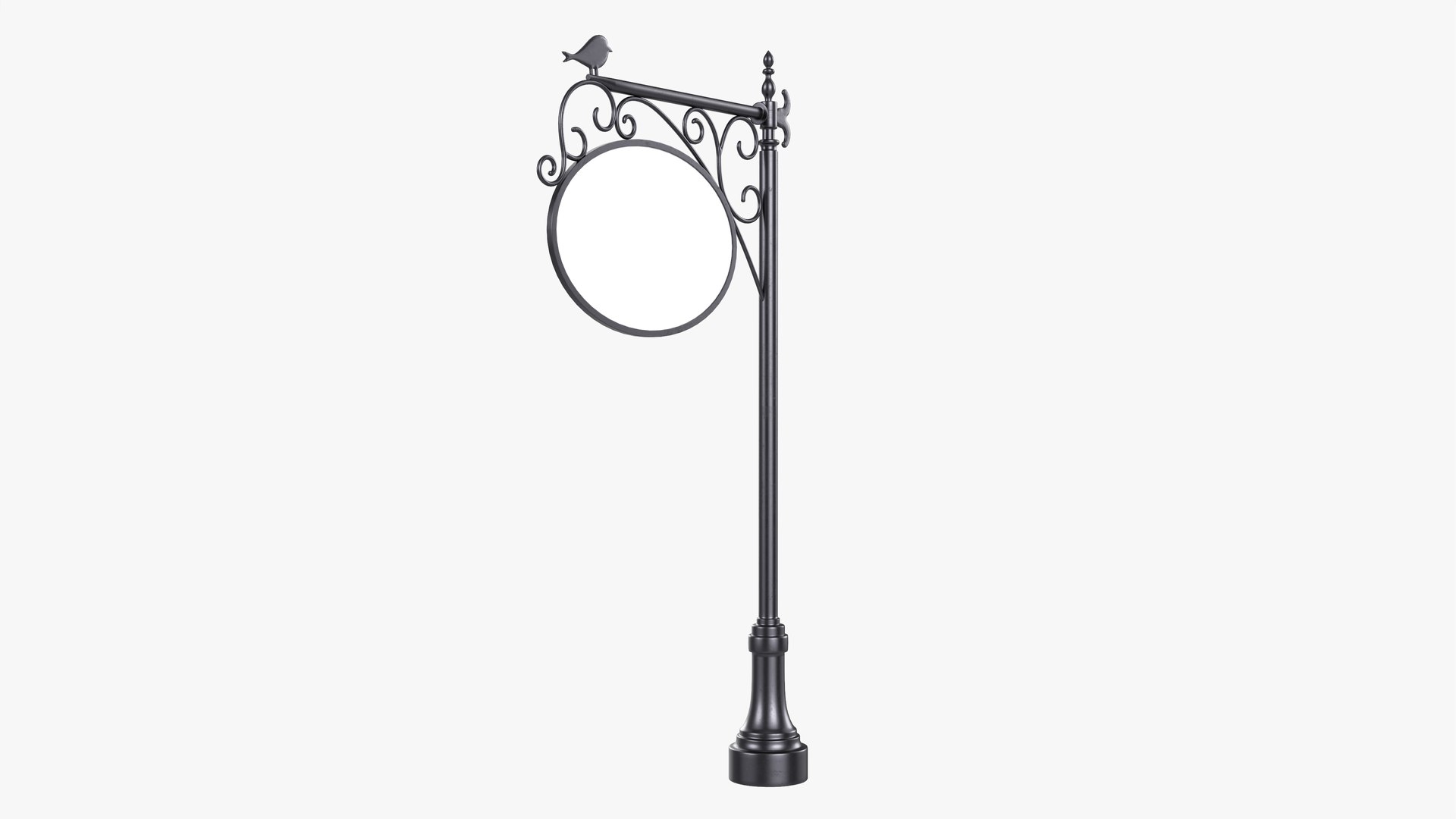 3D Forged Column With Hanging Board 02 - TurboSquid 1801206