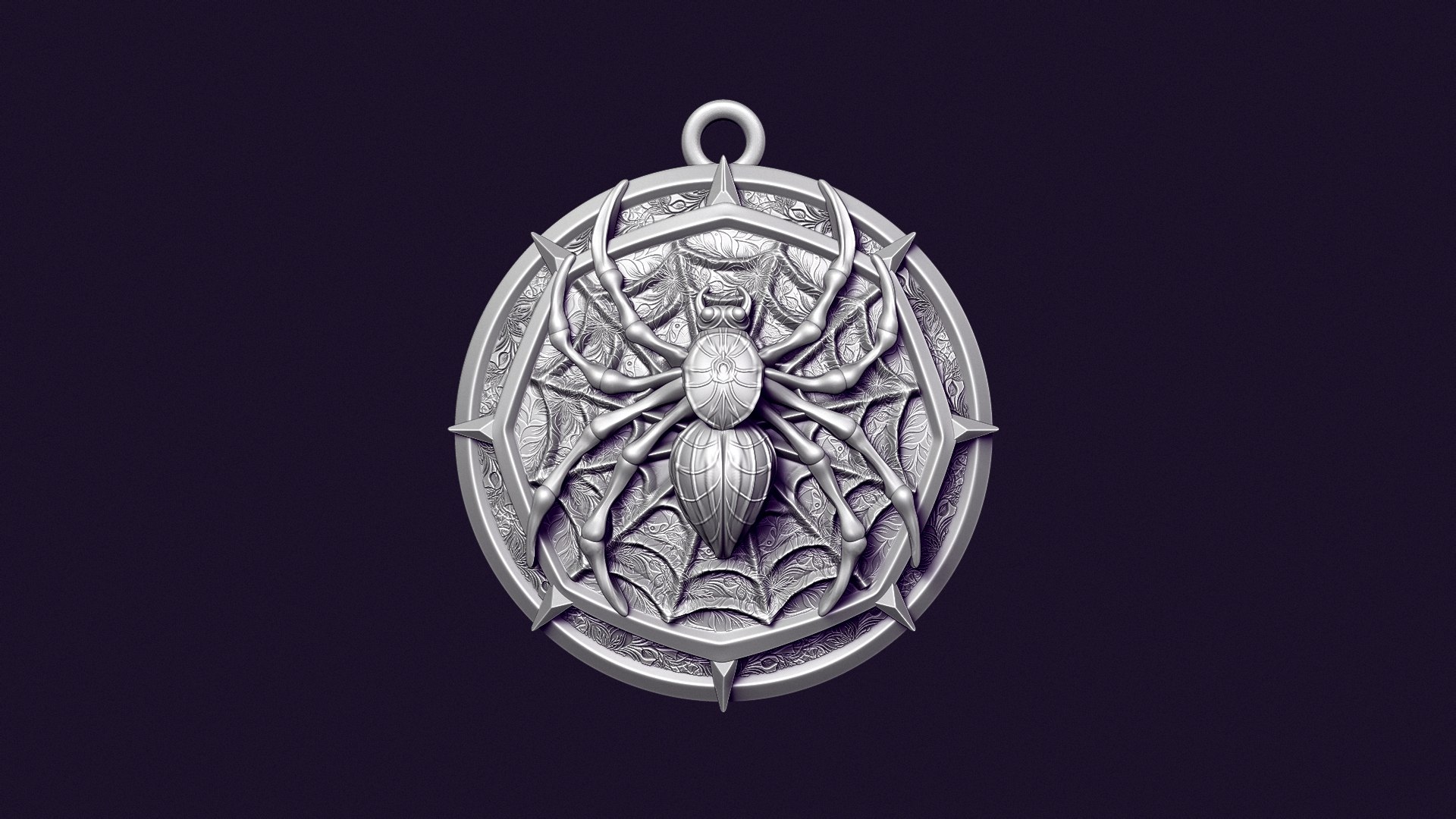 SPIDER MEDALLION 3D - TurboSquid 2030786