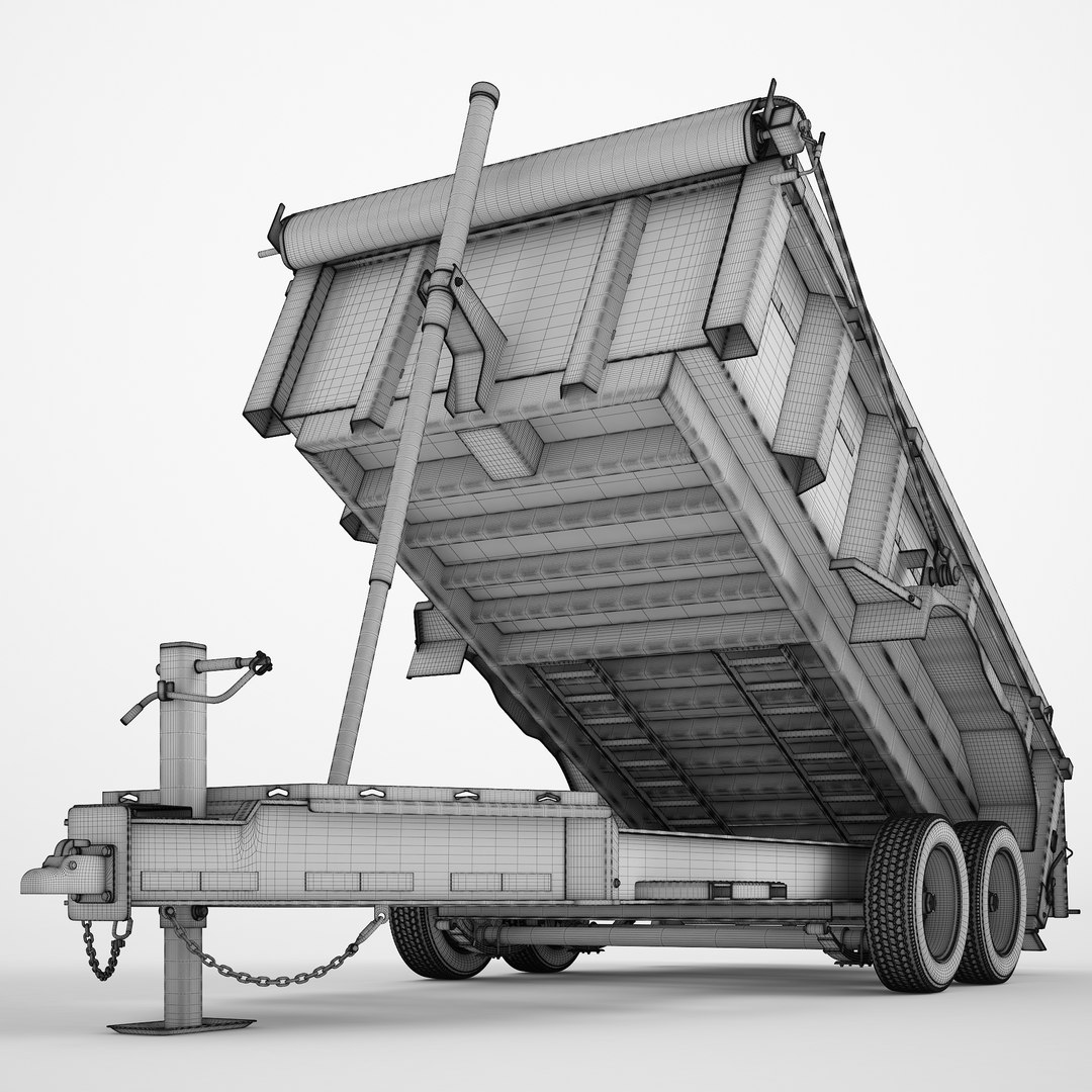Dump Trailer Open 04 Model - TurboSquid 2223698