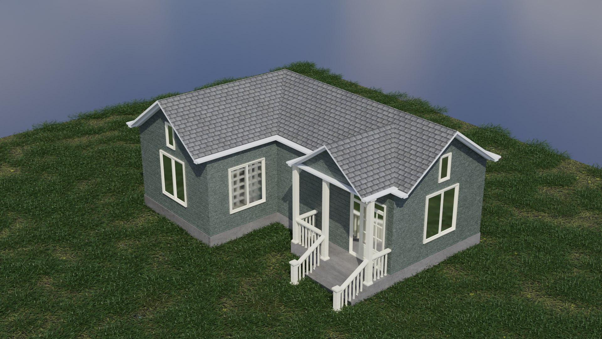 Simple House 002 3D Model - TurboSquid 2116129