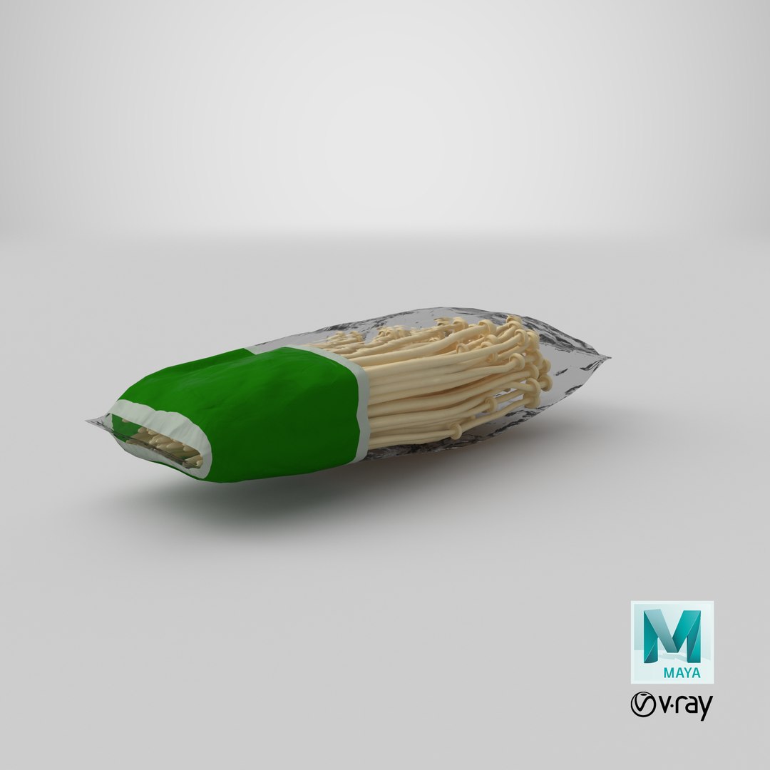 3D Enoki 01 With Wrap - TurboSquid 1995323