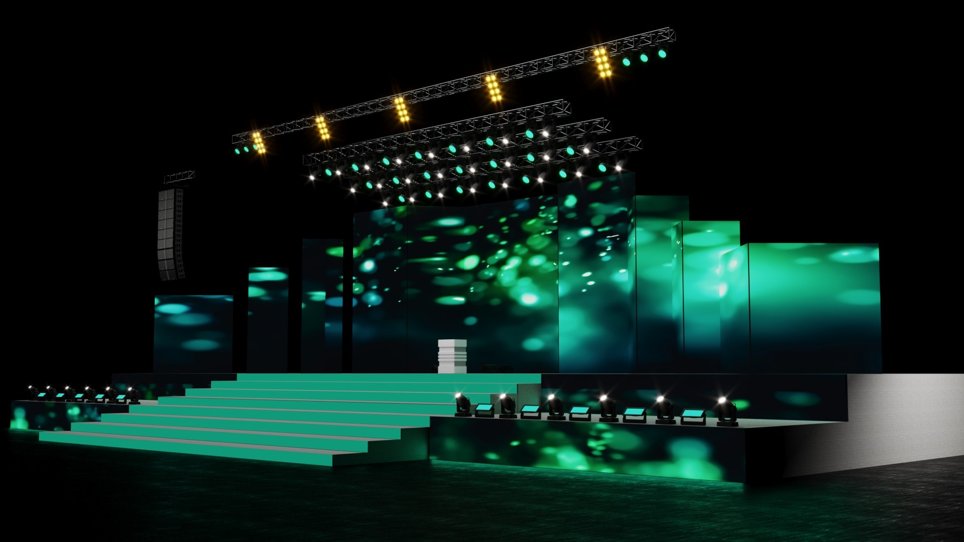3D Concert Stage Design 5 - TurboSquid 2160058