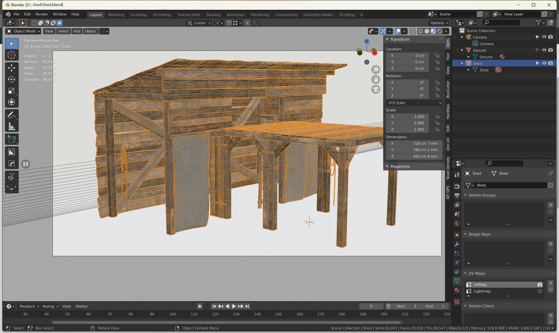 Shed Model - TurboSquid 2022811