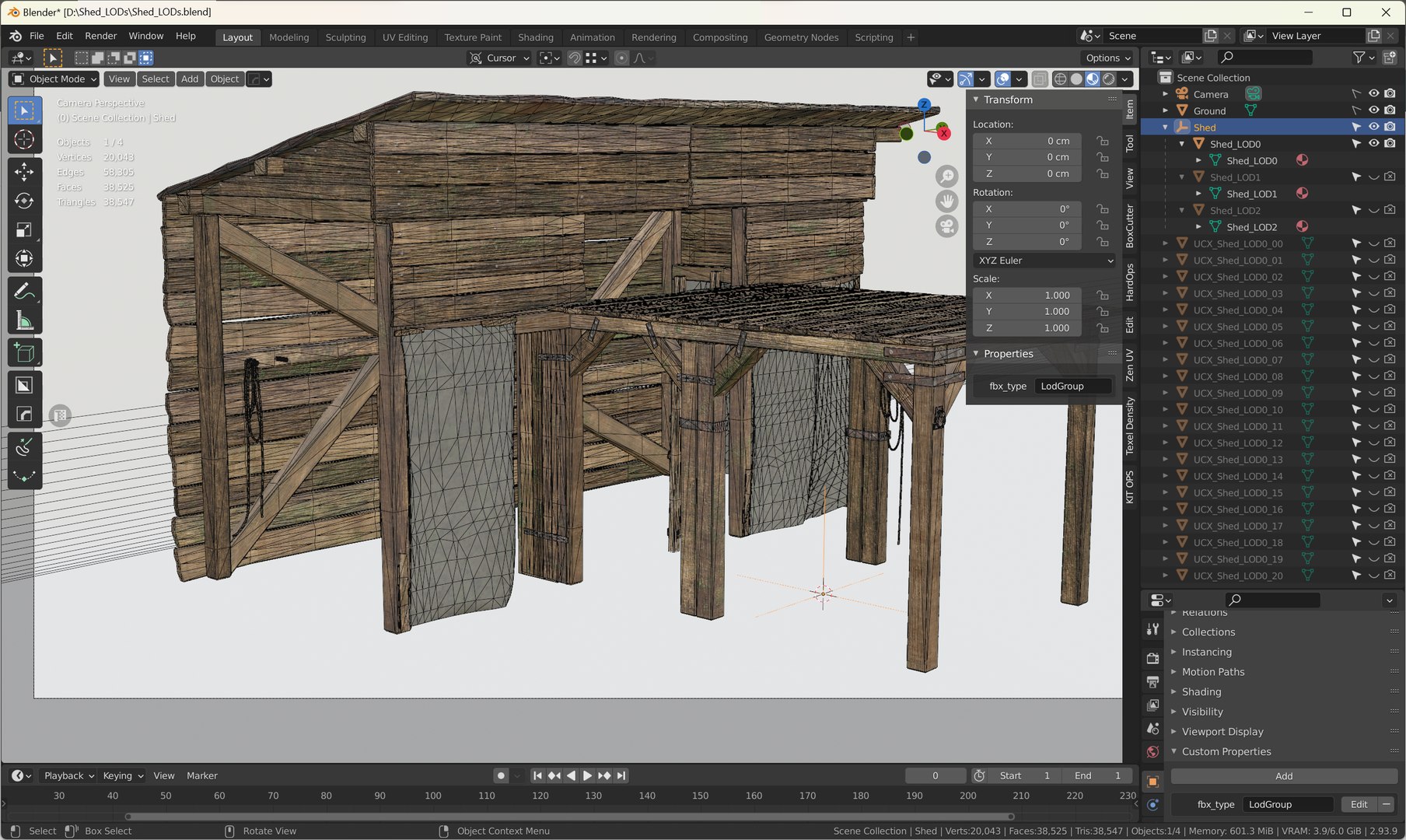 Shed Model - TurboSquid 2022811