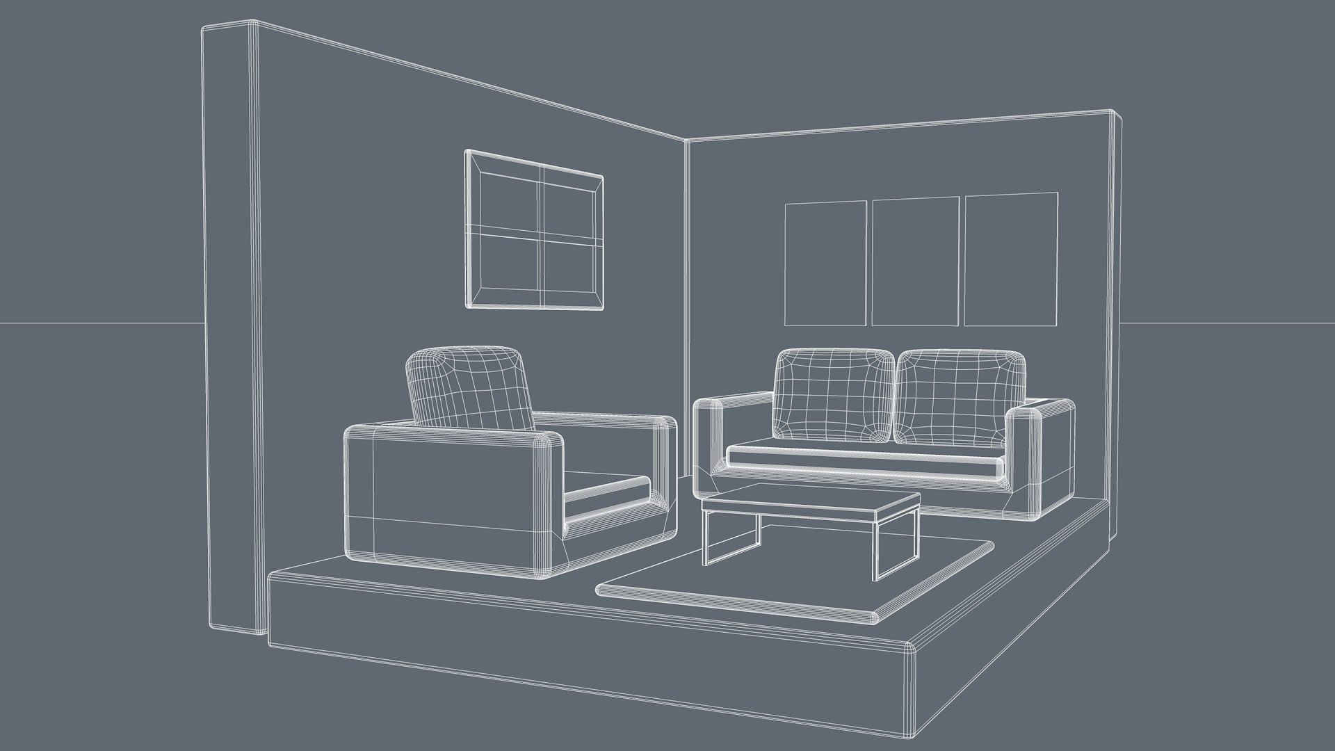 Cartoon Room Interior 3D Model - TurboSquid 2247126