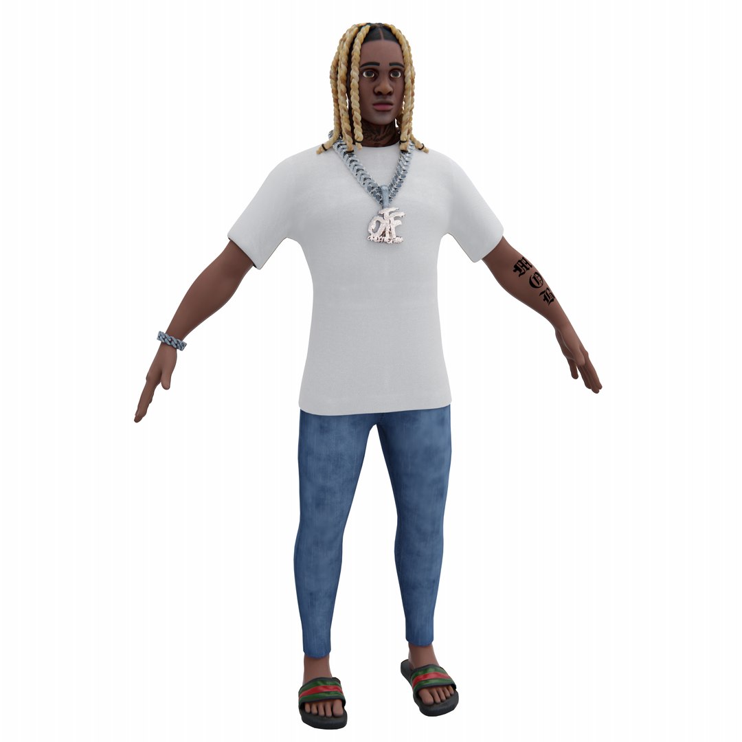 3D Model Lil Durk - TurboSquid 1902334