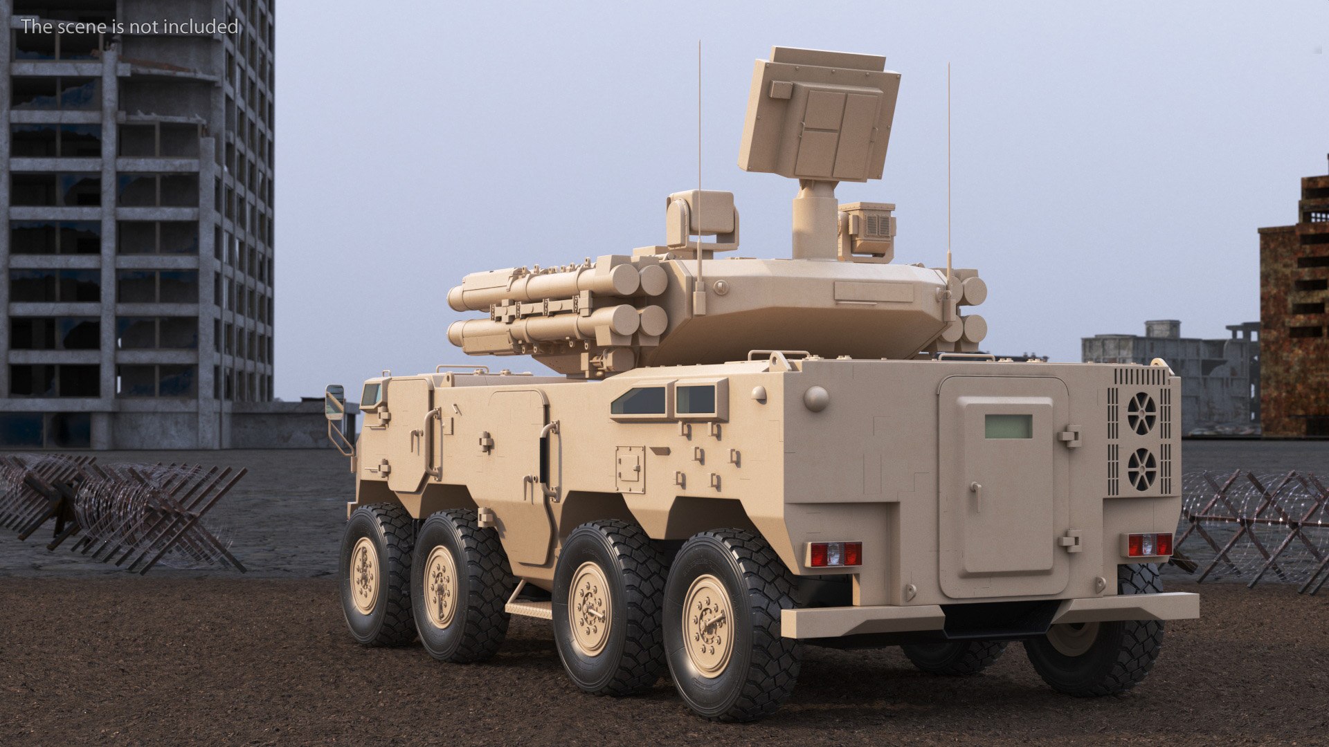 Type 625E Weapon Control System Sand Colored Rigged 3D Model ...