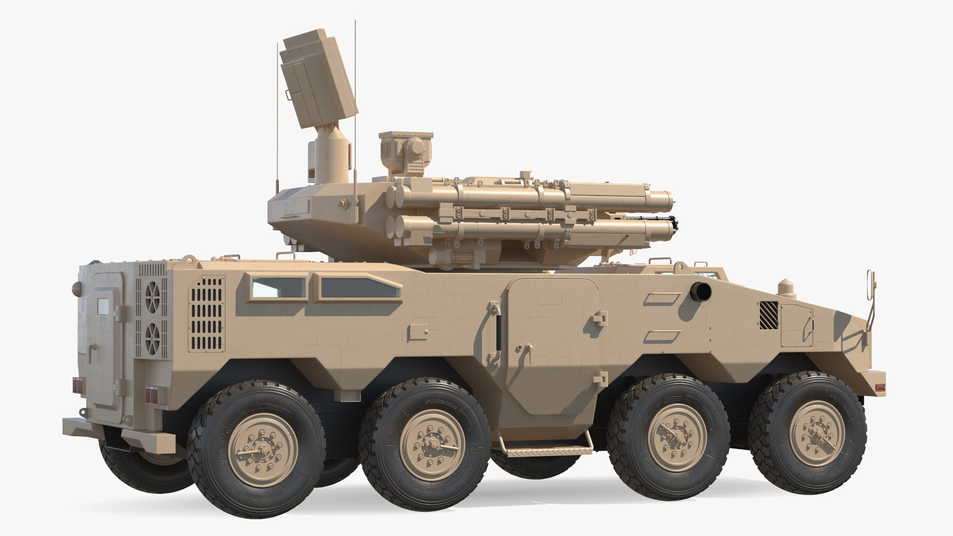 Type 625E Weapon Control System Sand Colored Rigged 3D Model ...