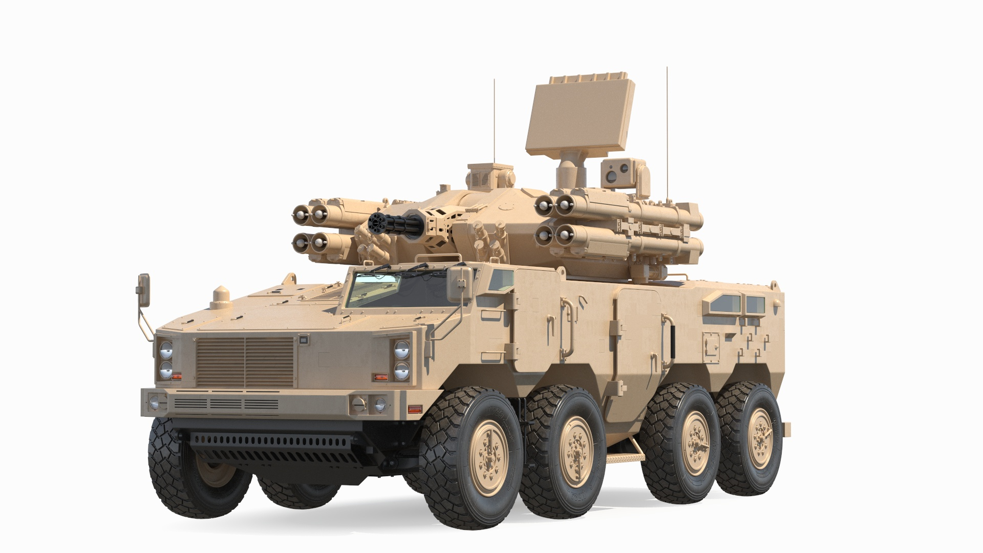 Type 625E Weapon Control System Sand Colored Rigged 3D Model ...