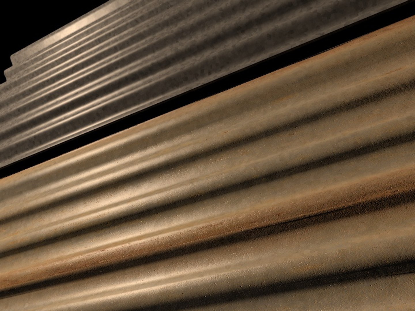 Free Corrugated Iron 3d Model