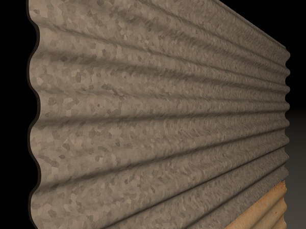 free corrugated iron 3d model