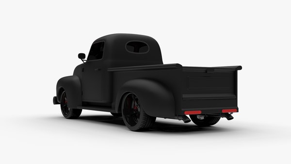 Black Ford Pickup Customs 3D - TurboSquid 1763139
