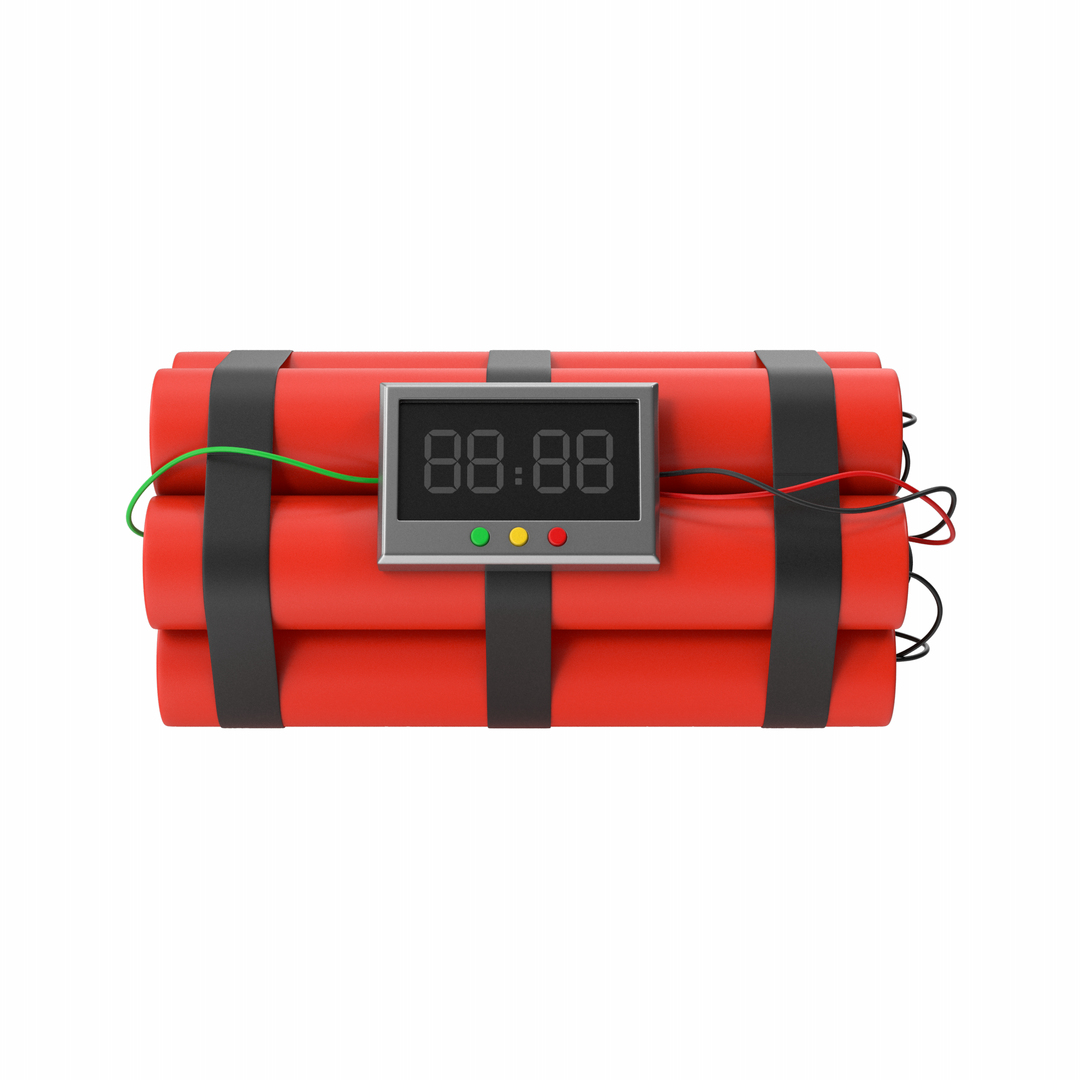 3D Model Dynamite With Timer - TurboSquid 2229497