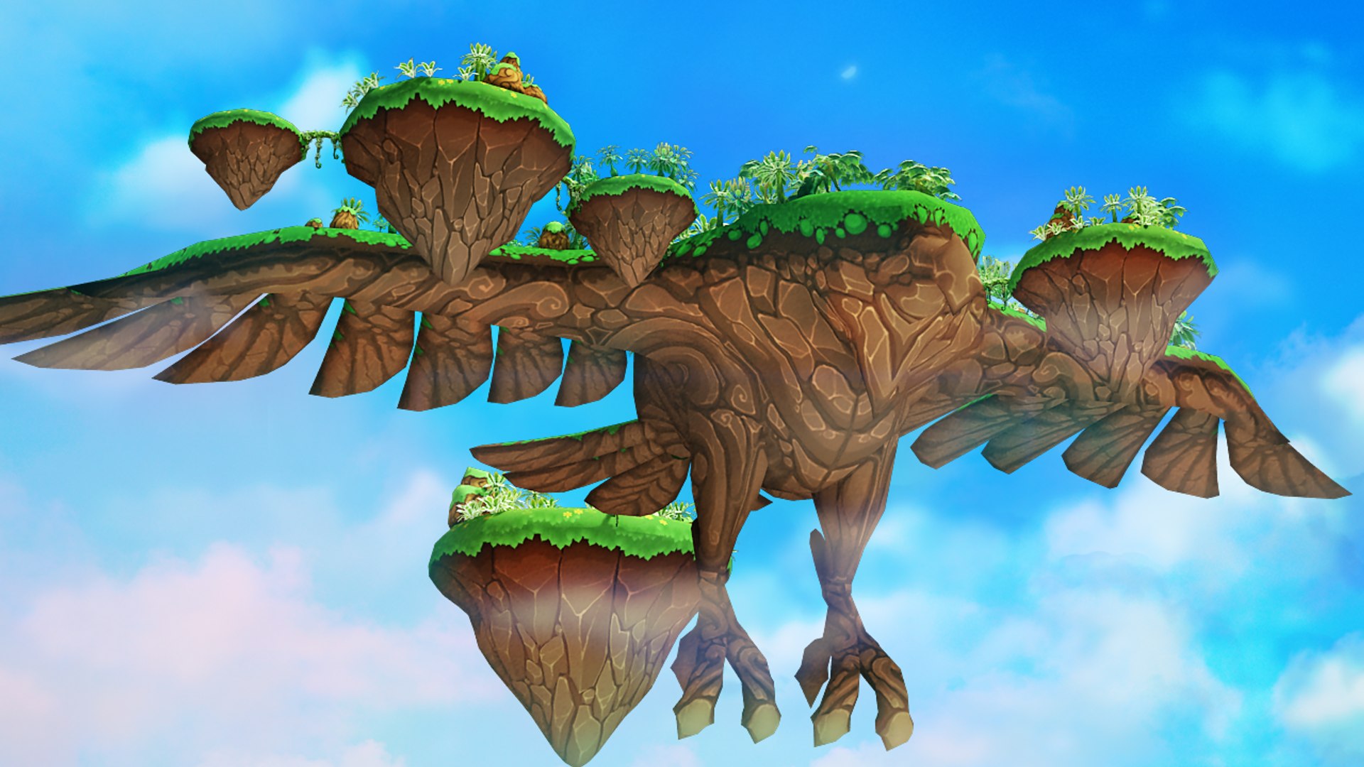 3d Model Fantasy Environment Sky Forest