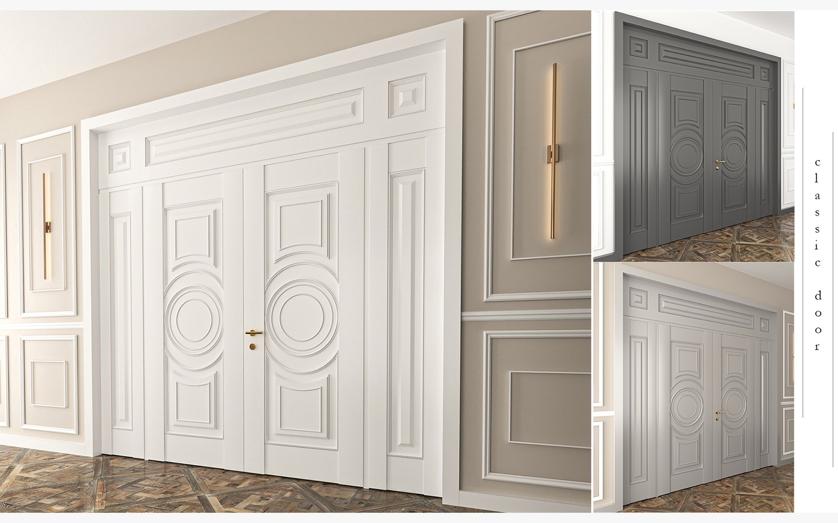 Classic Door Model - TurboSquid 1932081
