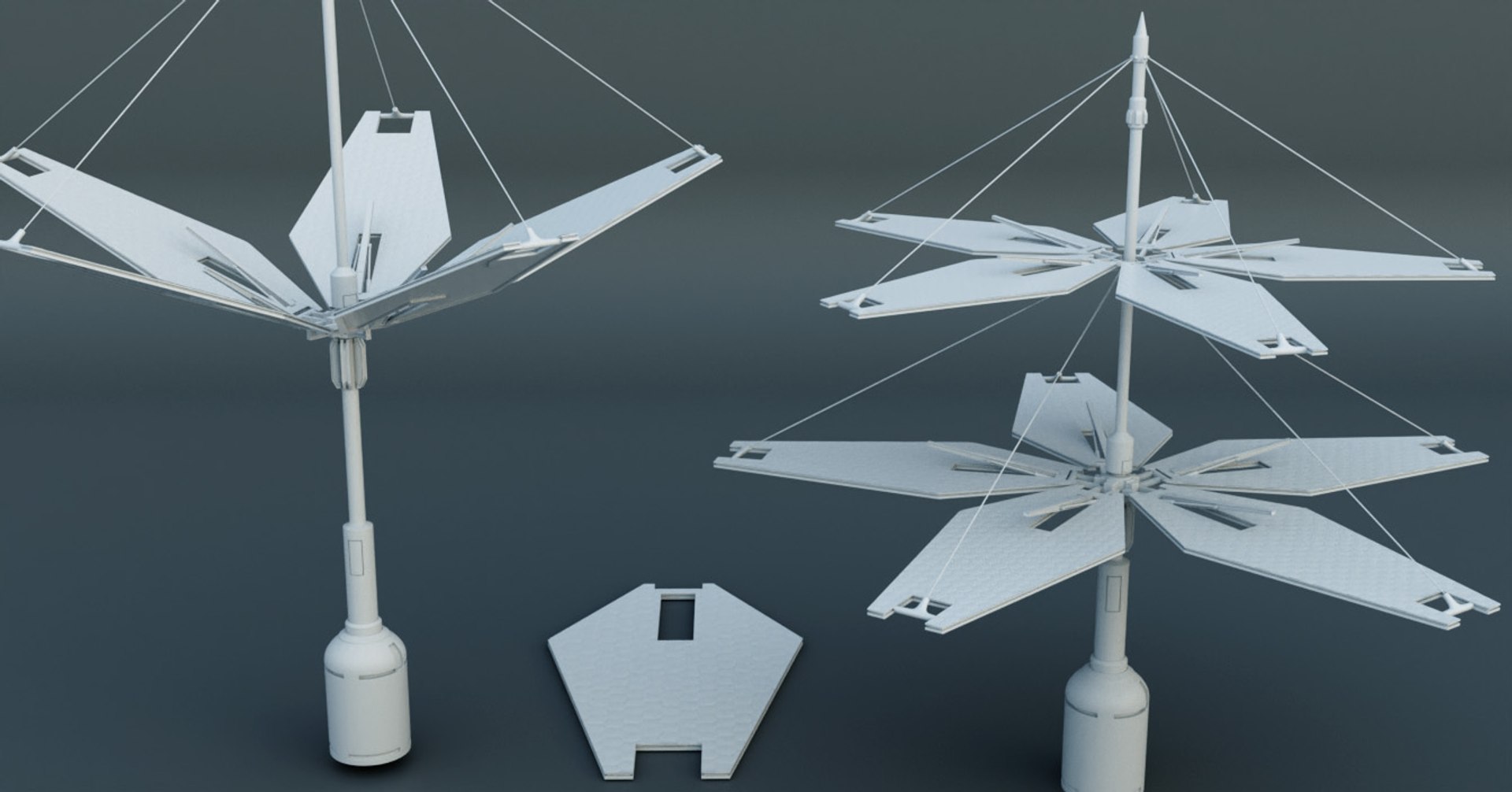 15 Sci-Fi Modular Solar Panels Kit Model - TurboSquid 2009359