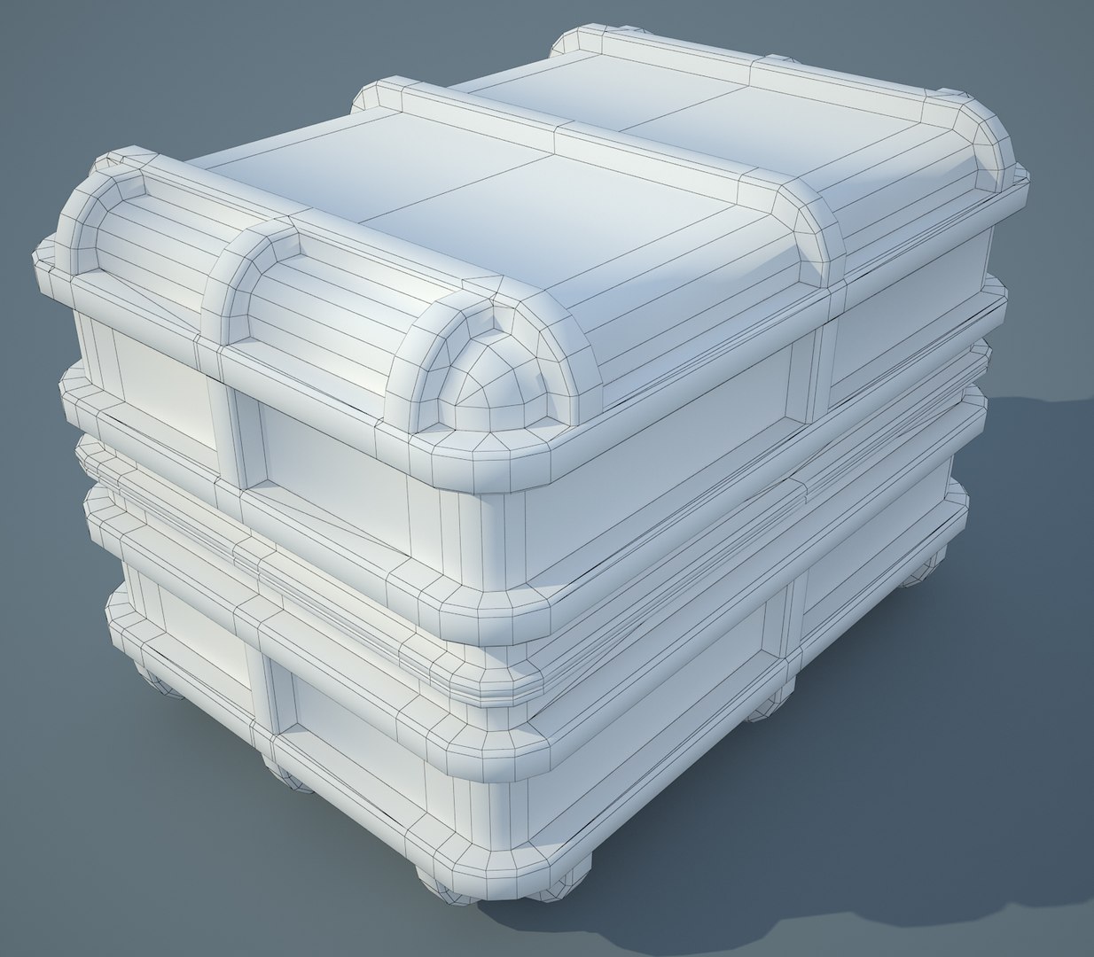 3d ready star wars crates model