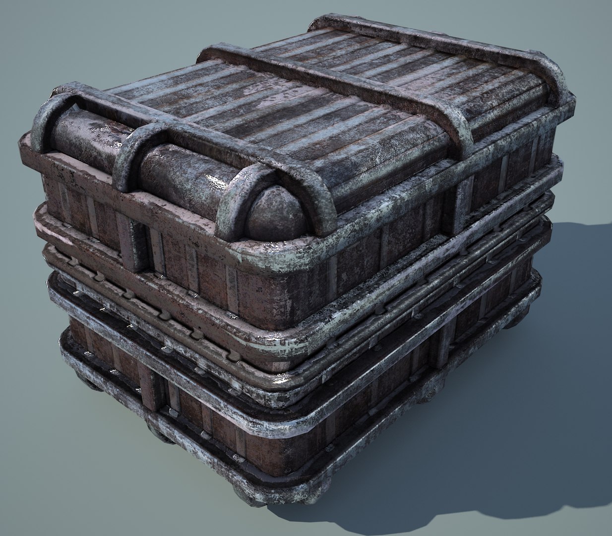 3d ready star wars crates model