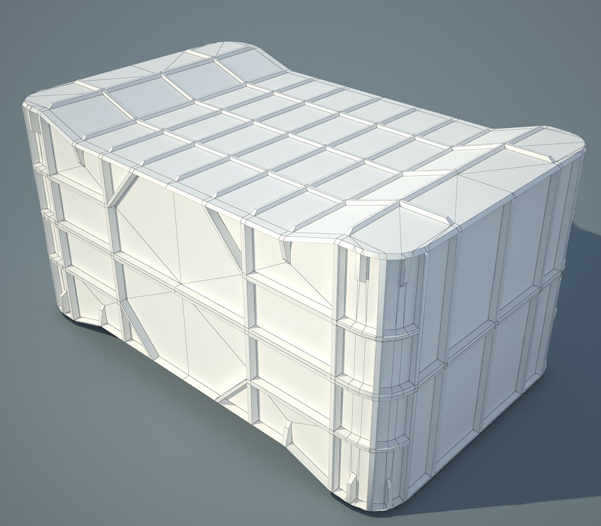 3d ready star wars crates model