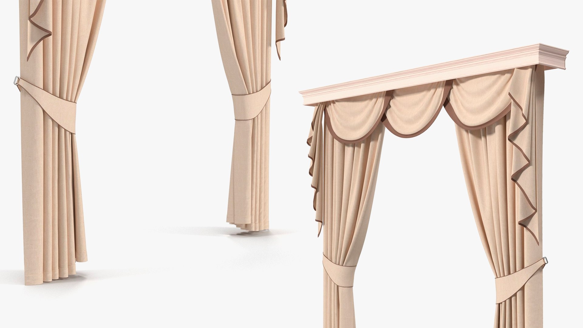 3D Model Curtain Collection 2 - TurboSquid 2200281