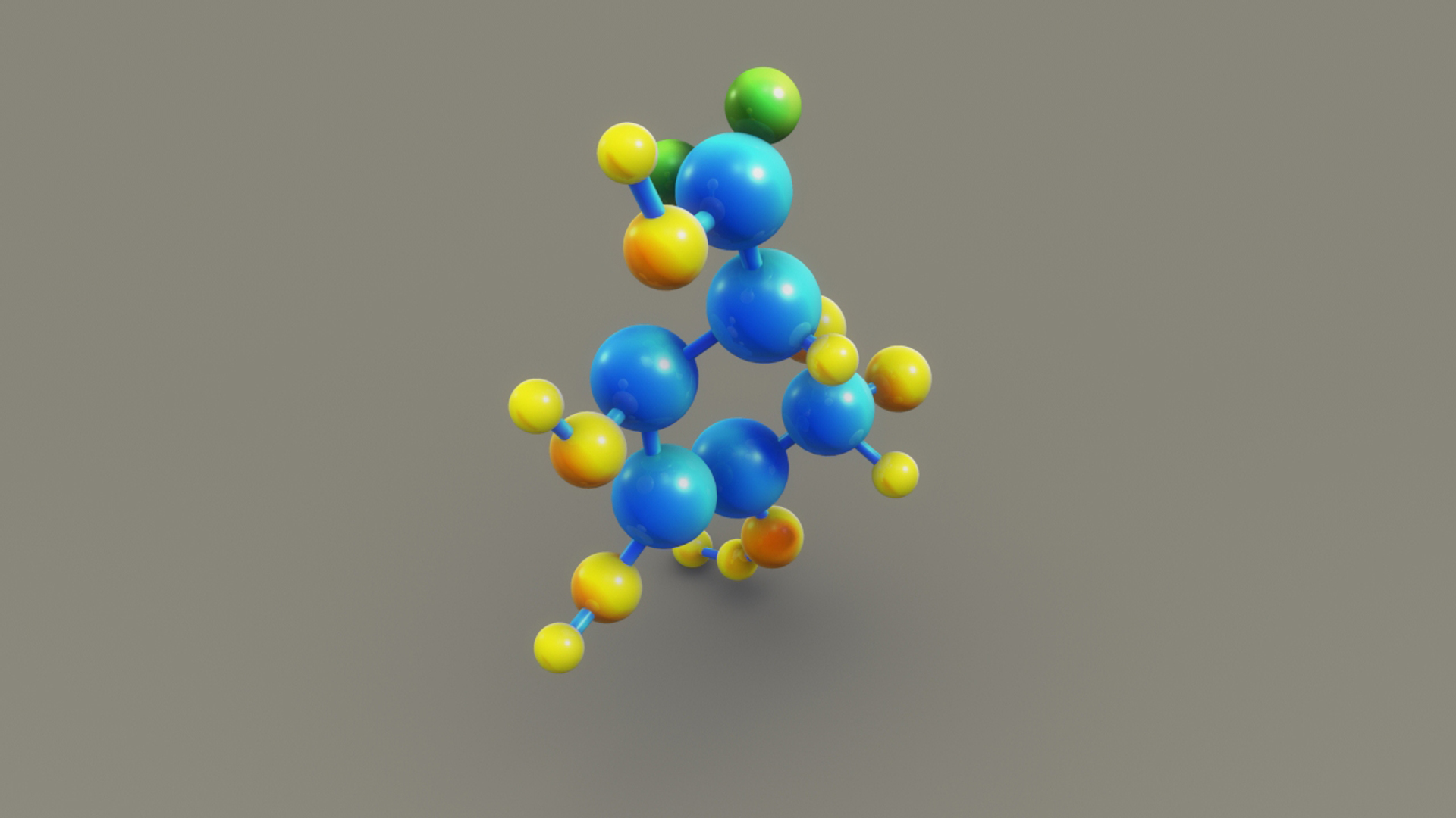 3d model glucose structure