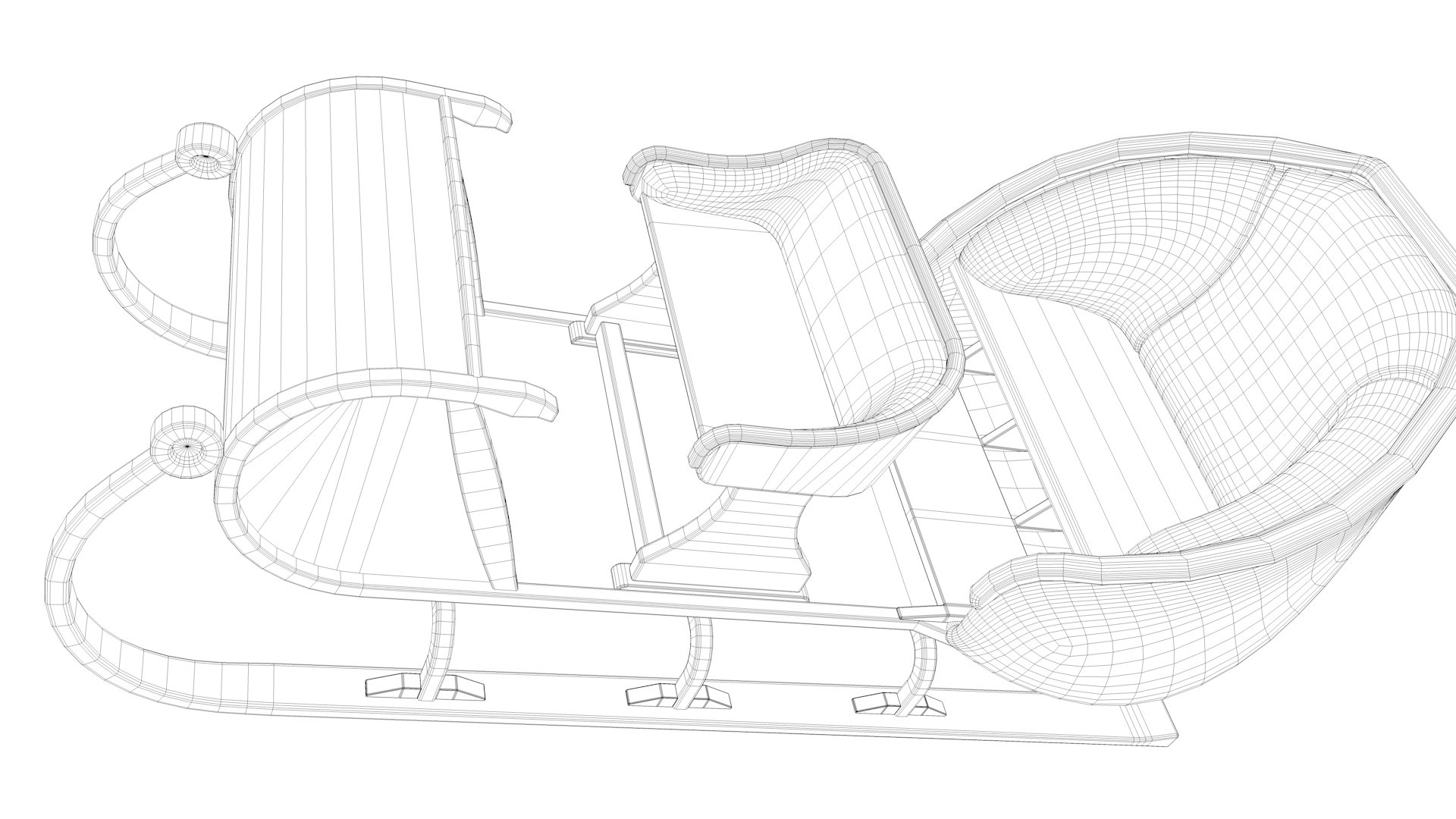 3D Model Sleigh - TurboSquid 1967349