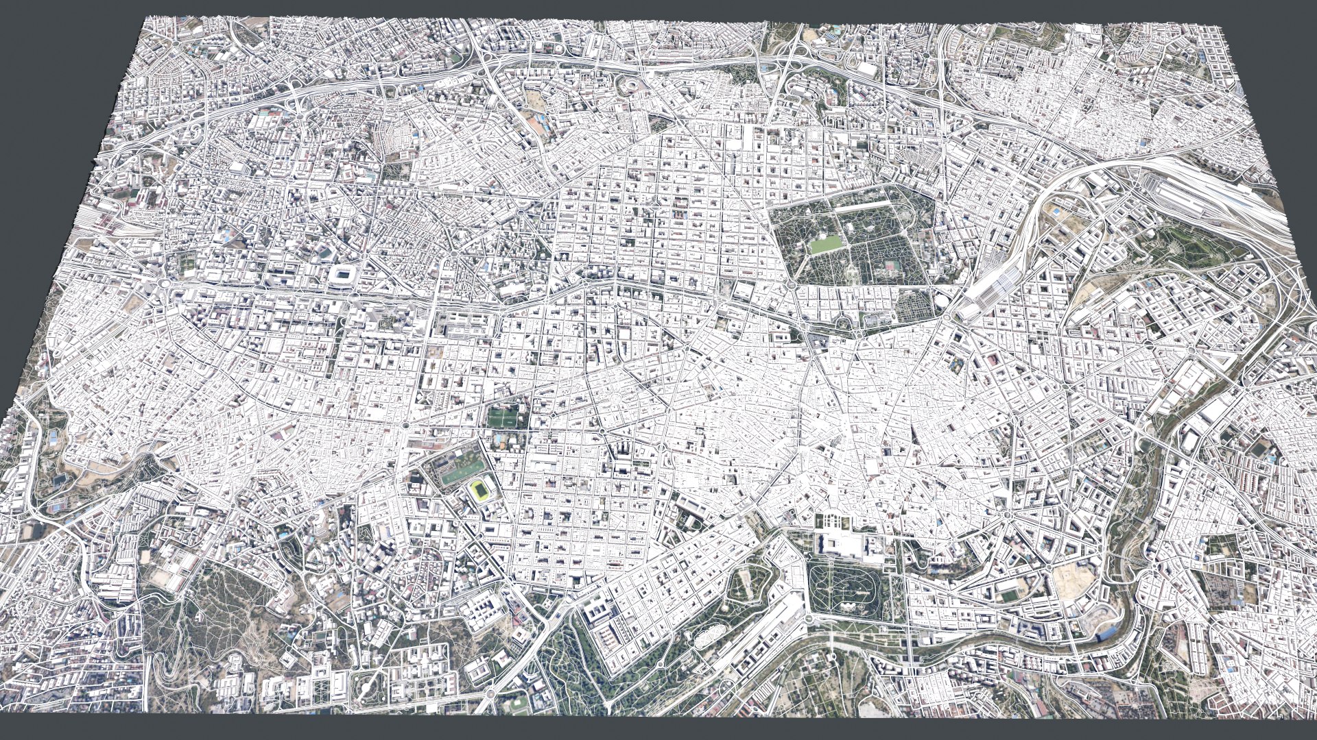 Cityscape Madrid Spain 3D - TurboSquid 1814646