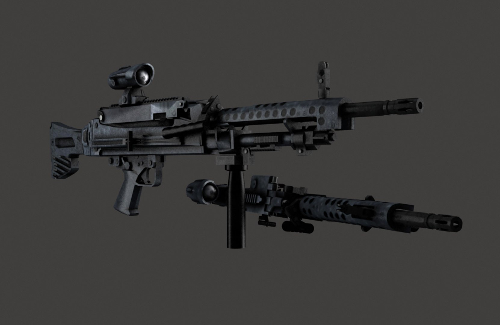 M240 Machine Guns Automatic 3D Model - TurboSquid 1653416
