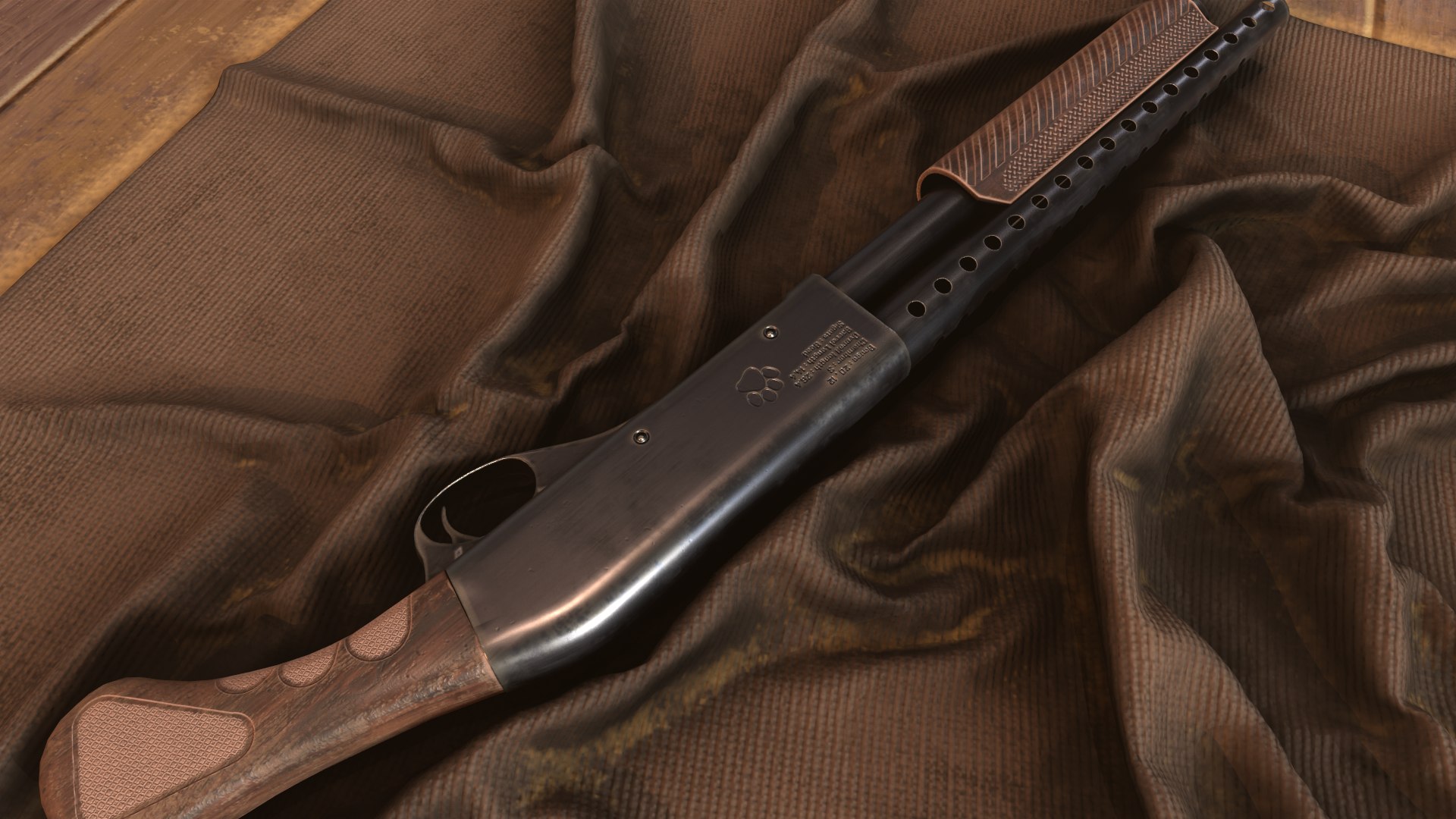 Sawed-Off Shotgun Low-poly 3D model 3D model - TurboSquid 2163312