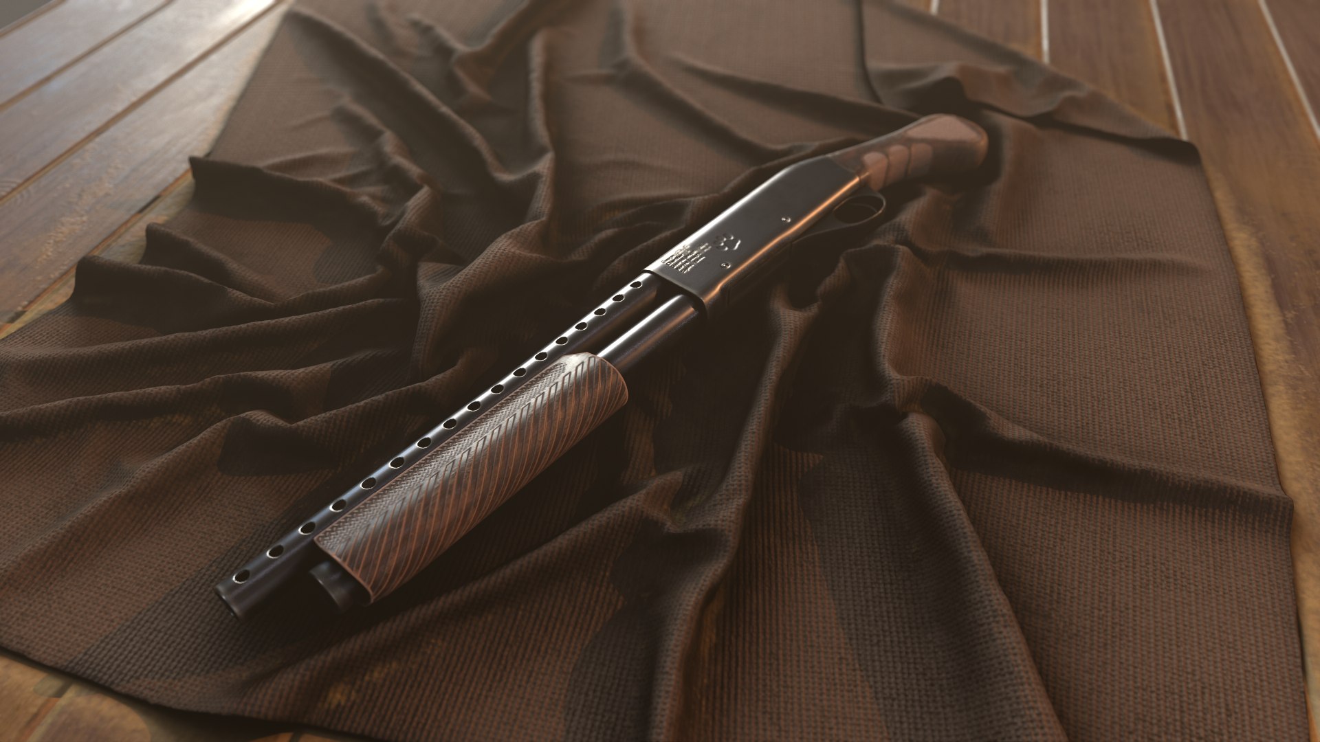 Sawed-Off Shotgun Low-poly 3D model 3D model - TurboSquid 2163312