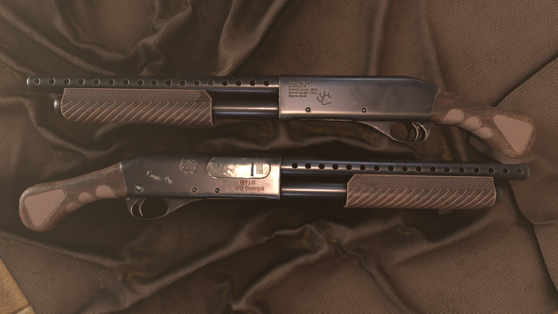 Sawed-Off Shotgun Low-poly 3D model 3D model - TurboSquid 2163312