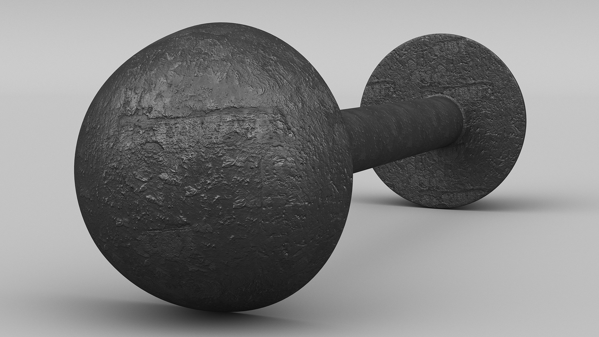 Bar Shot Naval Cannon Projectile 3D model - TurboSquid 2179078